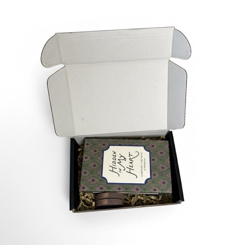 Bible Verse Card Deck With Oak Stand | Christian Gift for Women | 60 ...