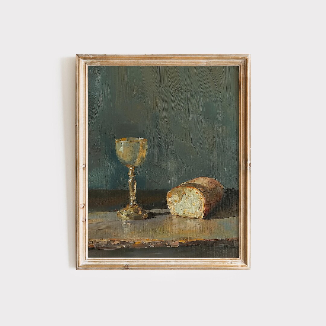 Holy Communion Painting: Vintage Catholic Wall Art (digital Download ...
