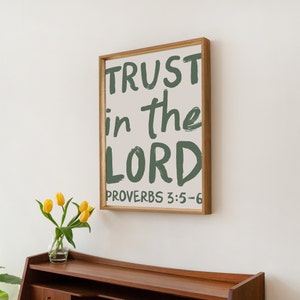 Trust in the Lord Christian Quote Bible Verse Wall Art for Christian ...