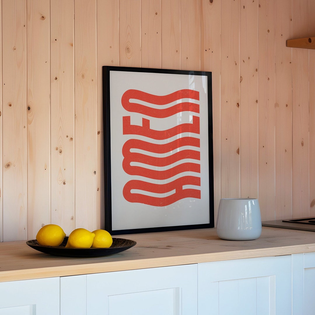 Amen Christian Quote Wavy Font Bible Verse Wall Art for Christian Home ...