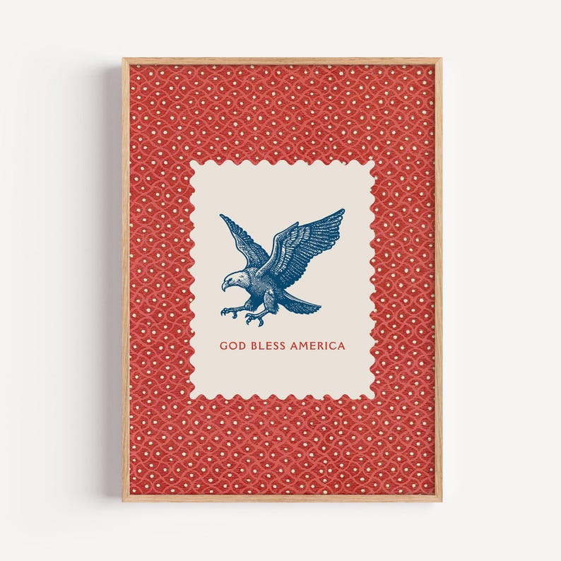 4th of July Christian Wall Art Set: Patriotic Bible Verse Prints ...