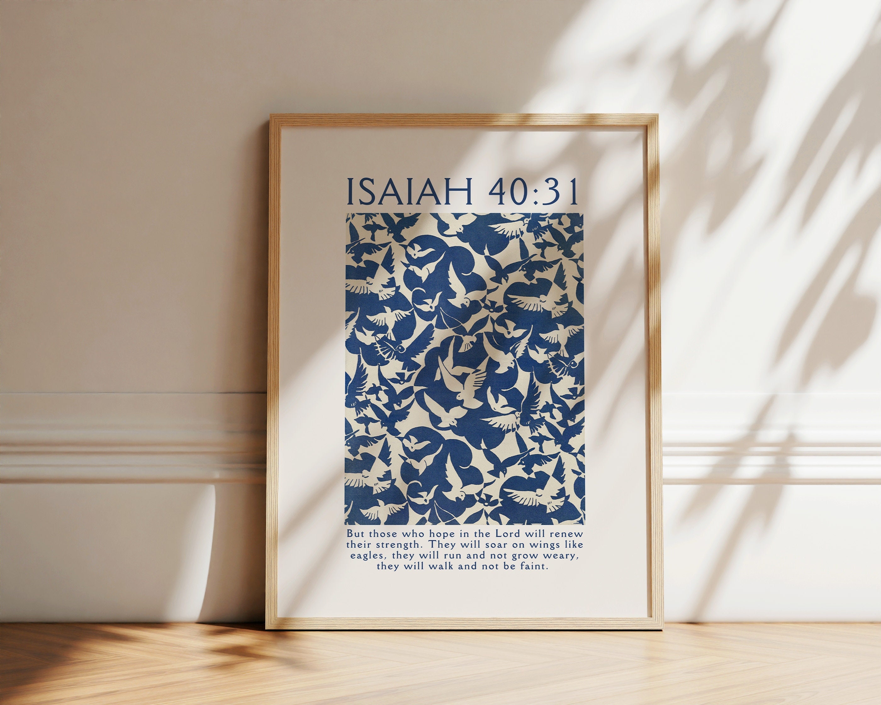 Vintage Isaiah 40:31, Christian Poster, Printable Wall Art, Digital ...