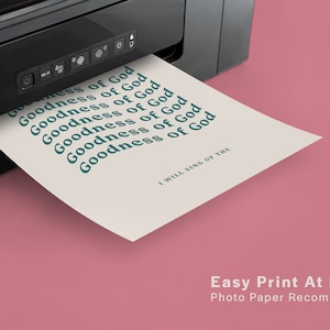 Goodness of God Print, Digital Download, Christian Wall Art, Christian ...