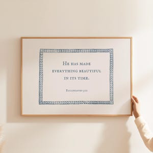 Christian Wall Art Printable - Bible Verse Poster, Trendy Scripture ...