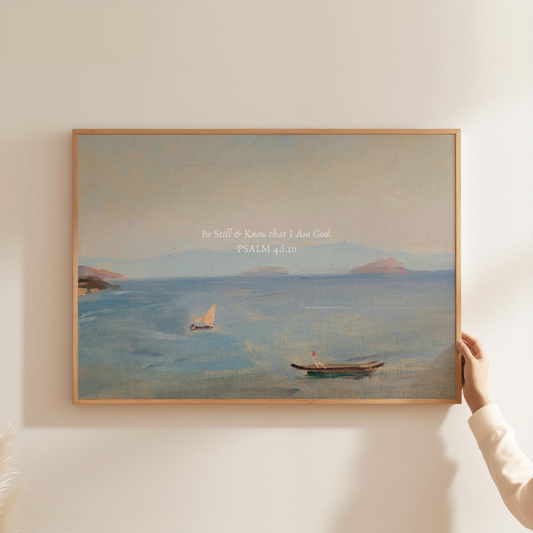 Be Still and Know Christian Wall Art | Psalm 46:10 Printable | Bible ...