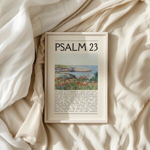 Psalm 23 Print, Christian Wall Art, Bible Verse Wall Art, PRINTABLE ART ...