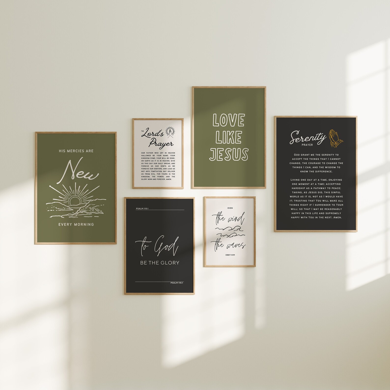 Modern Bible Verse Art Prints: Christian Wall Decor (digital Download ...