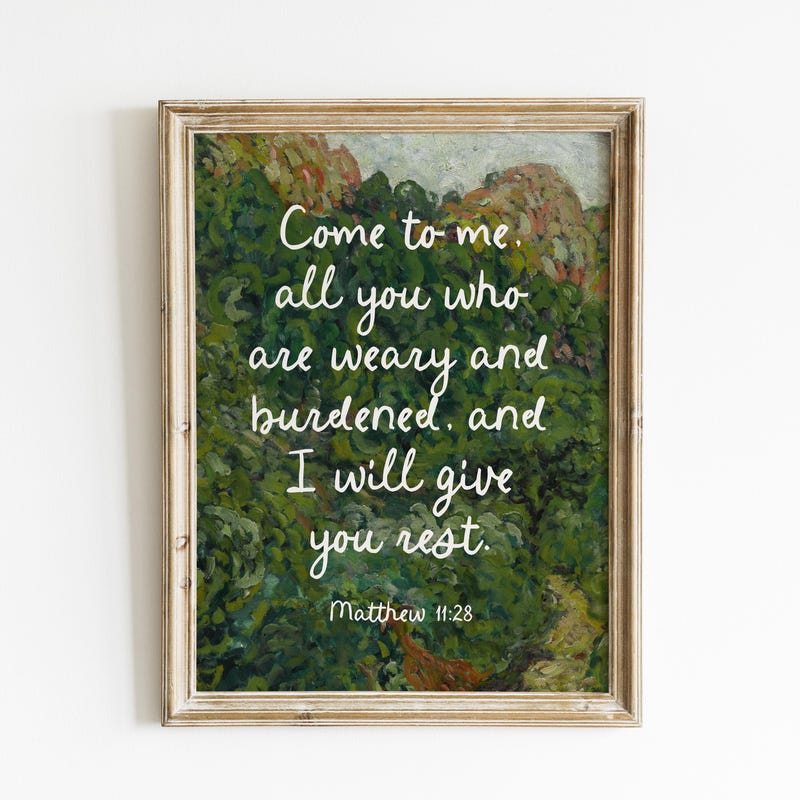 Matthew 11 28 - Etsy