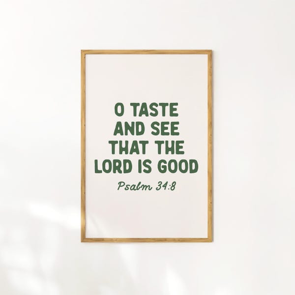 O Taste and See - Etsy
