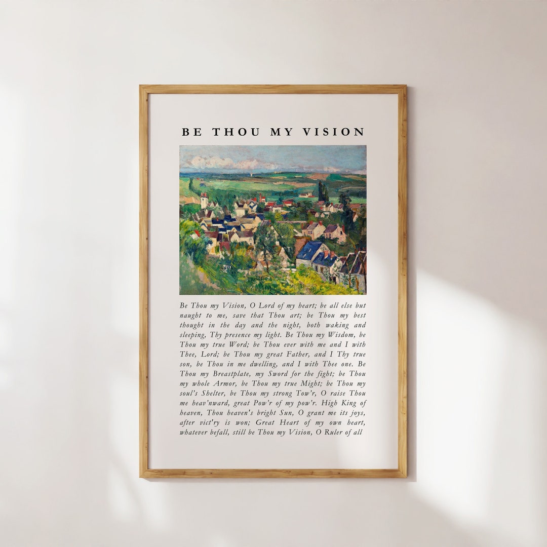 Be Thou My Vision, Vintage Hymn Christian Wall Art Colorful, Bible ...