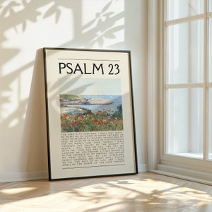 Psalm 23 Print, Christian Wall Art, Bible Verse Wall Art, PRINTABLE ART ...