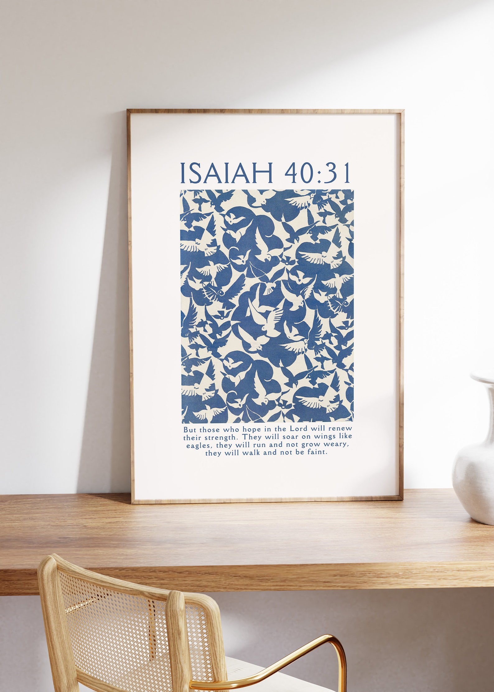Vintage Isaiah 40:31, Christian Poster, Printable Wall Art, Digital ...