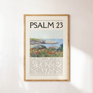 Psalm 23 Print, Christian Wall Art, Bible Verse Wall Art, PRINTABLE ART ...