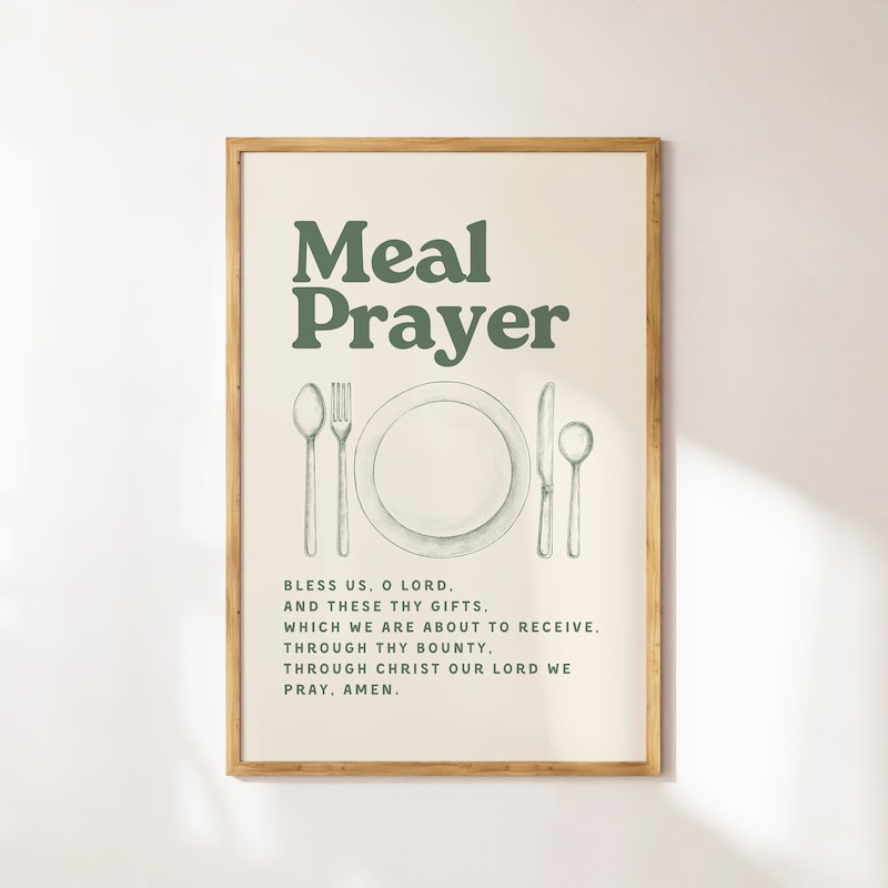 Catholic Meal Prayer - Etsy