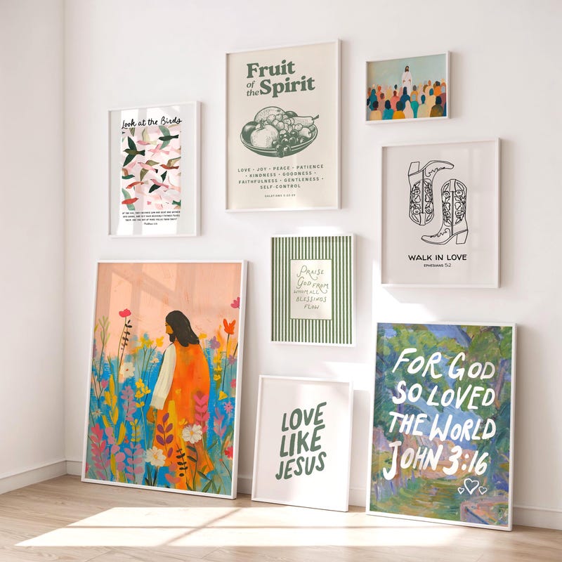 Bible Verse Bright Poster - Etsy