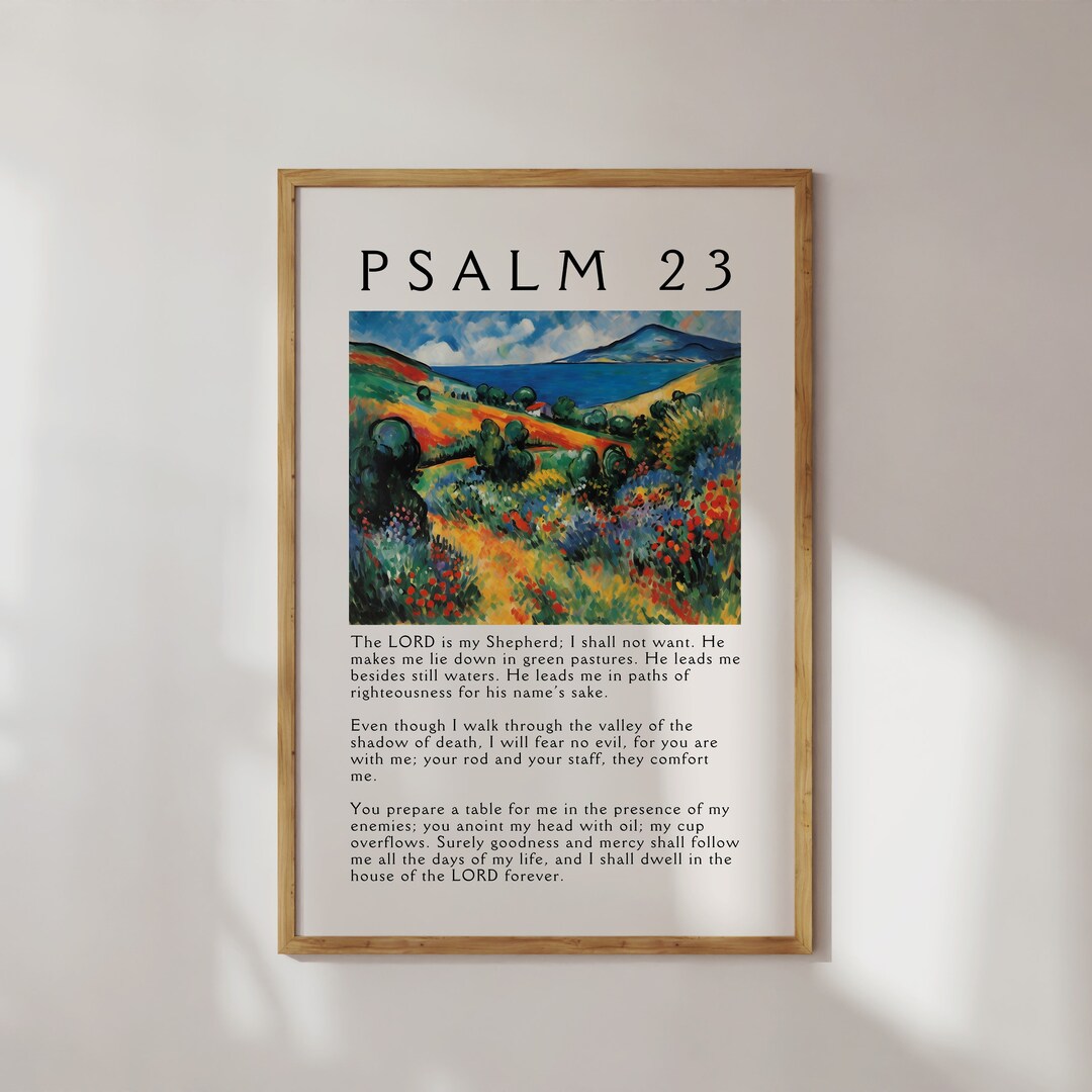 Psalm 23 Poster, Matisse Print, Printable Wall Art, Digital Print ...