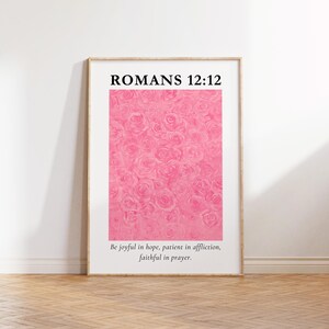 Pink Christian Wall Art Bundle: Bible Verse Prints (digital Download ...
