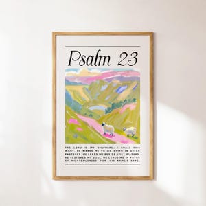 Watercolor Psalms Print Set: Christian Bible Verse Art (digital ...