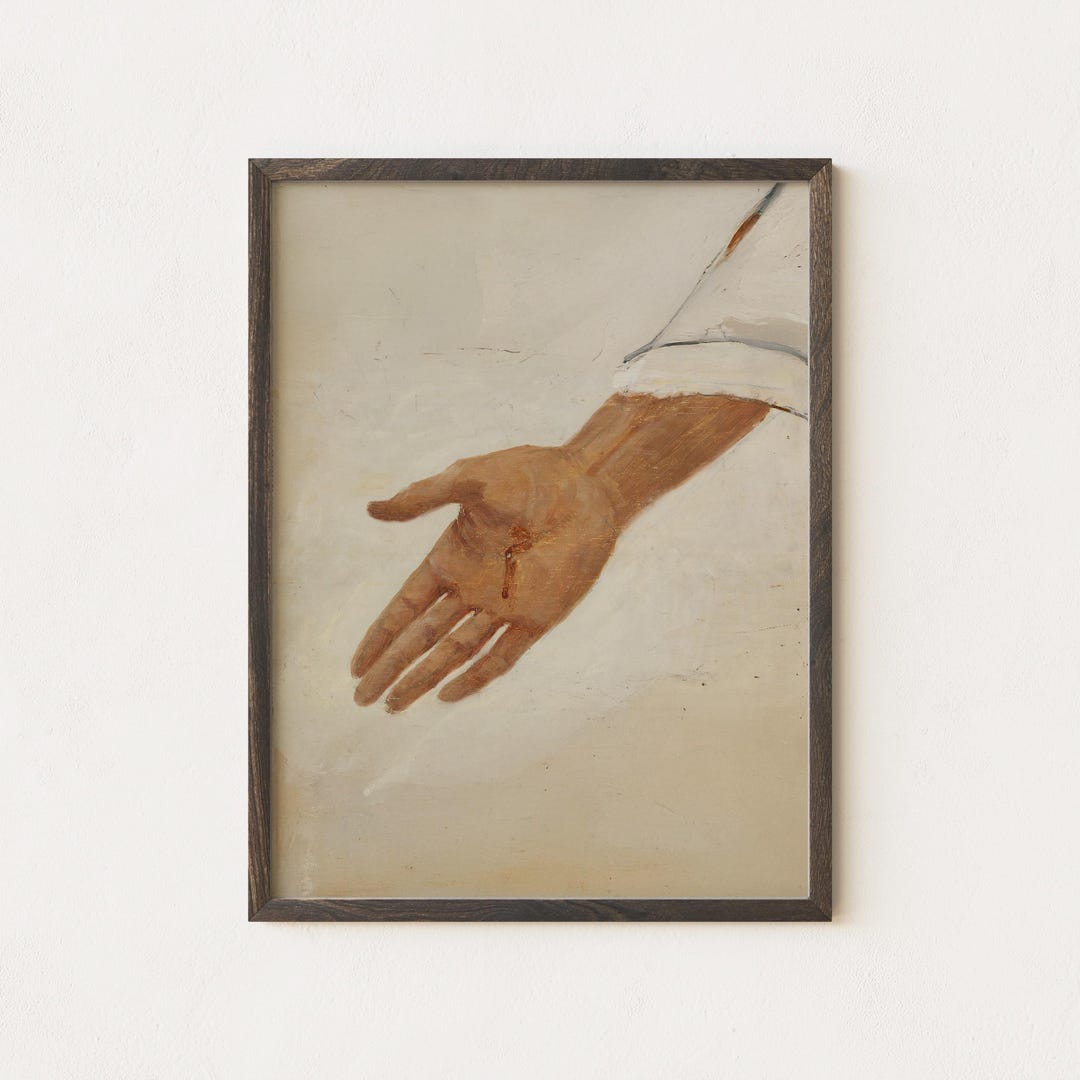 Jesus Wounded Hand Print: Christian Art, Sacred Decor (digital Download ...