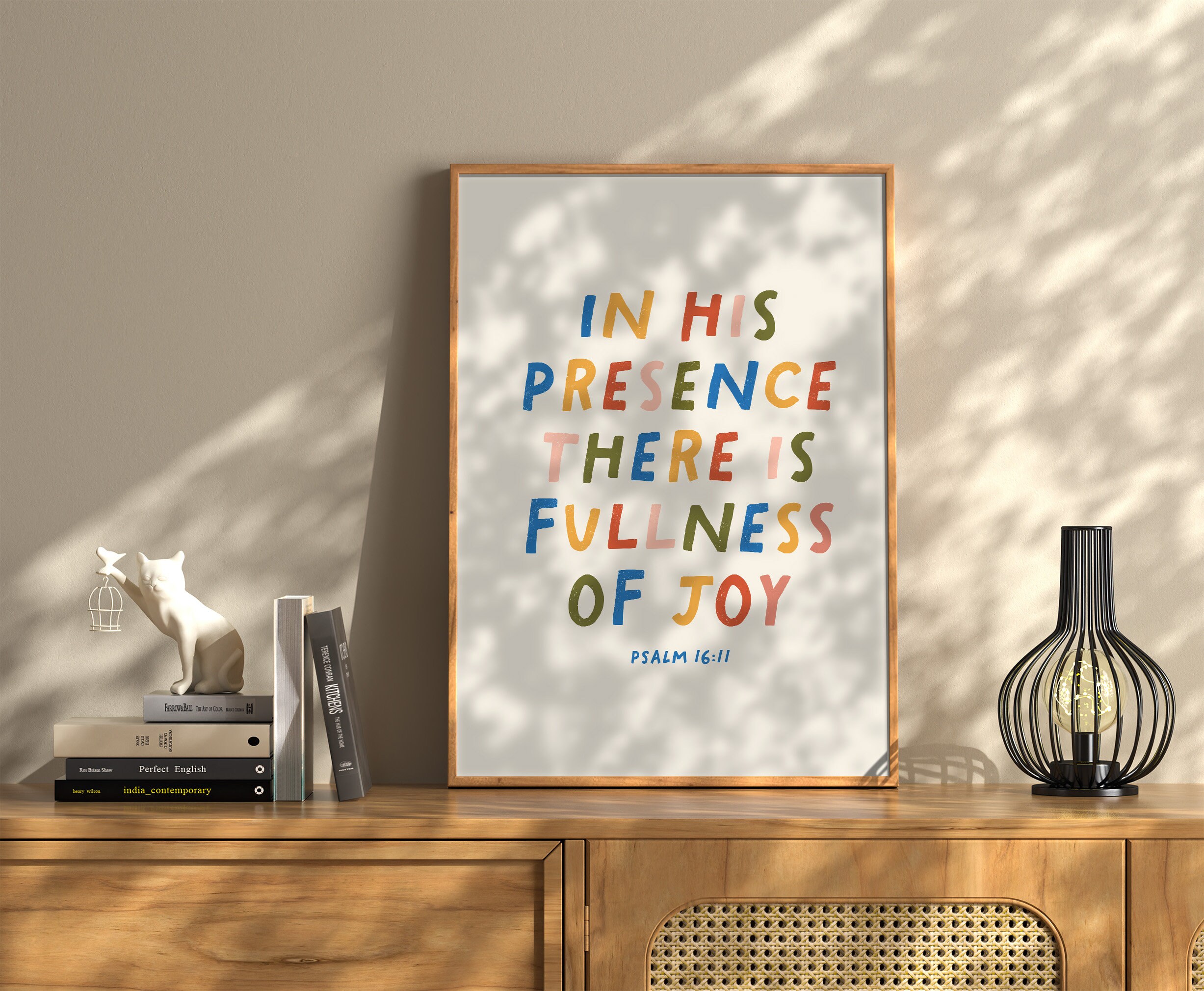 Psalm 16 Minimalist Typography — Olkening Press | Digital Prints