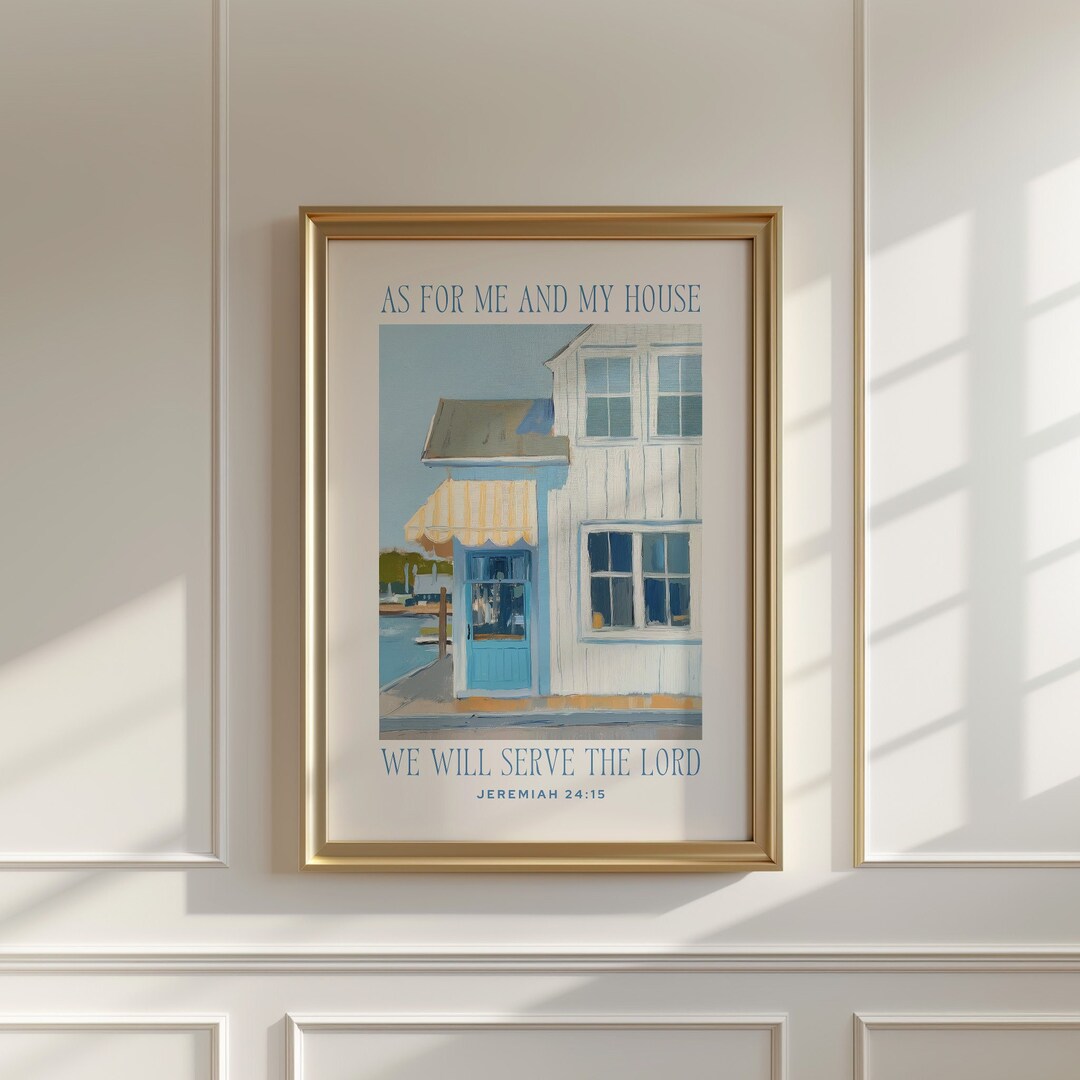 Jeremiah 24 Coastal Granddaughter Prints, Grandmillennial Poster ...