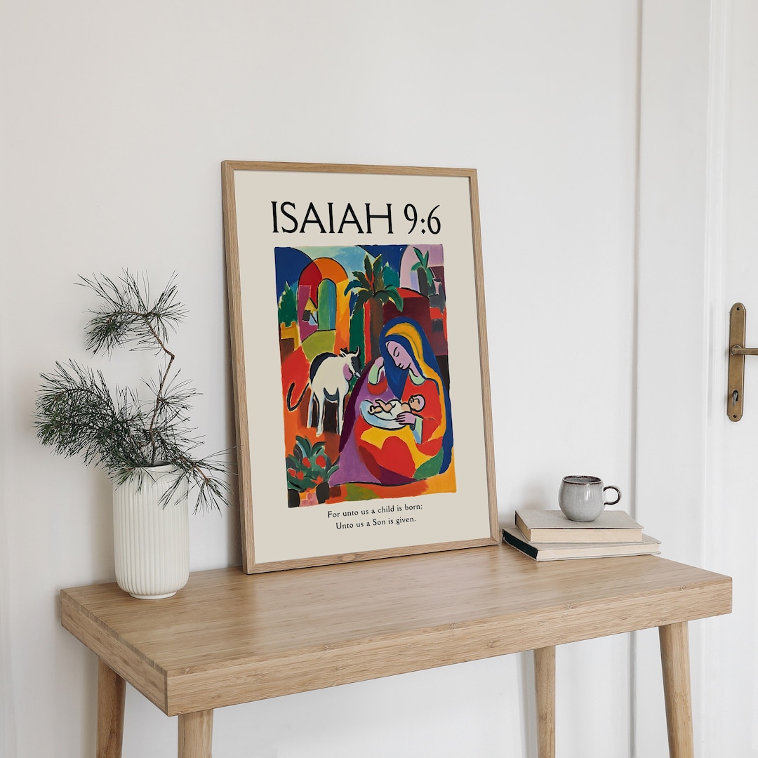 Isaiah 9:6, Nativity Scene, Henri Matisse Print, Christmas Decor ...
