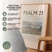 Psalm 23 Vintage Landscape Christian Wall Art (digital Download) - Etsy