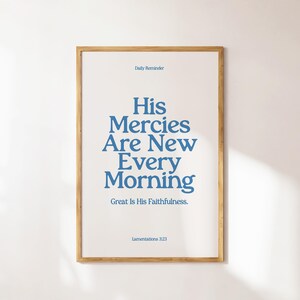 New Mercies Christian Wall Art, Trendy Apartment Decor, Christian ...