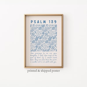 Psalm 139 Poster, Christian Wall Art, Coastal Wall Art, Coastal ...