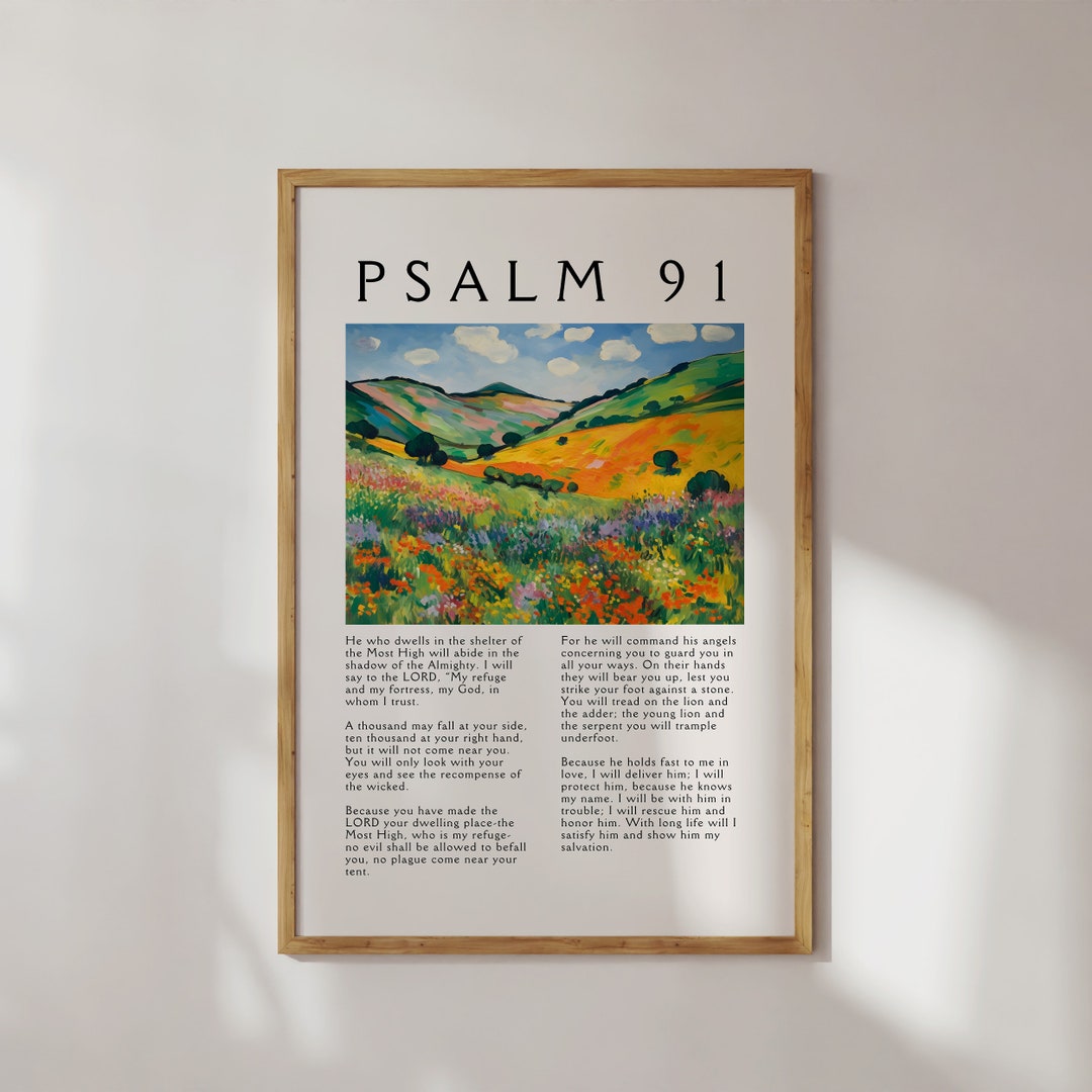 Psalm 91 Poster, Matisse Print, Printable Wall Art, Digital Print ...