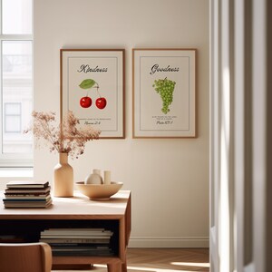 Vintage Fruit of the Spirit Wall Art Gallery Colorful Set of 9 for ...