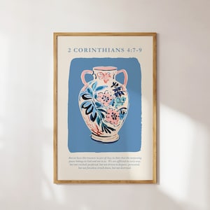 2 Corinthians 4 Jars of Clay Print, Matisse Print, Christian Wall Art ...
