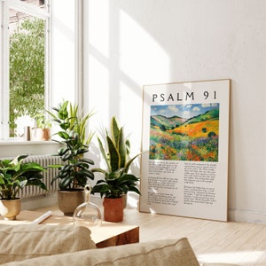 Psalm 91 Poster, Matisse Print, Printable Wall Art, Digital Print ...