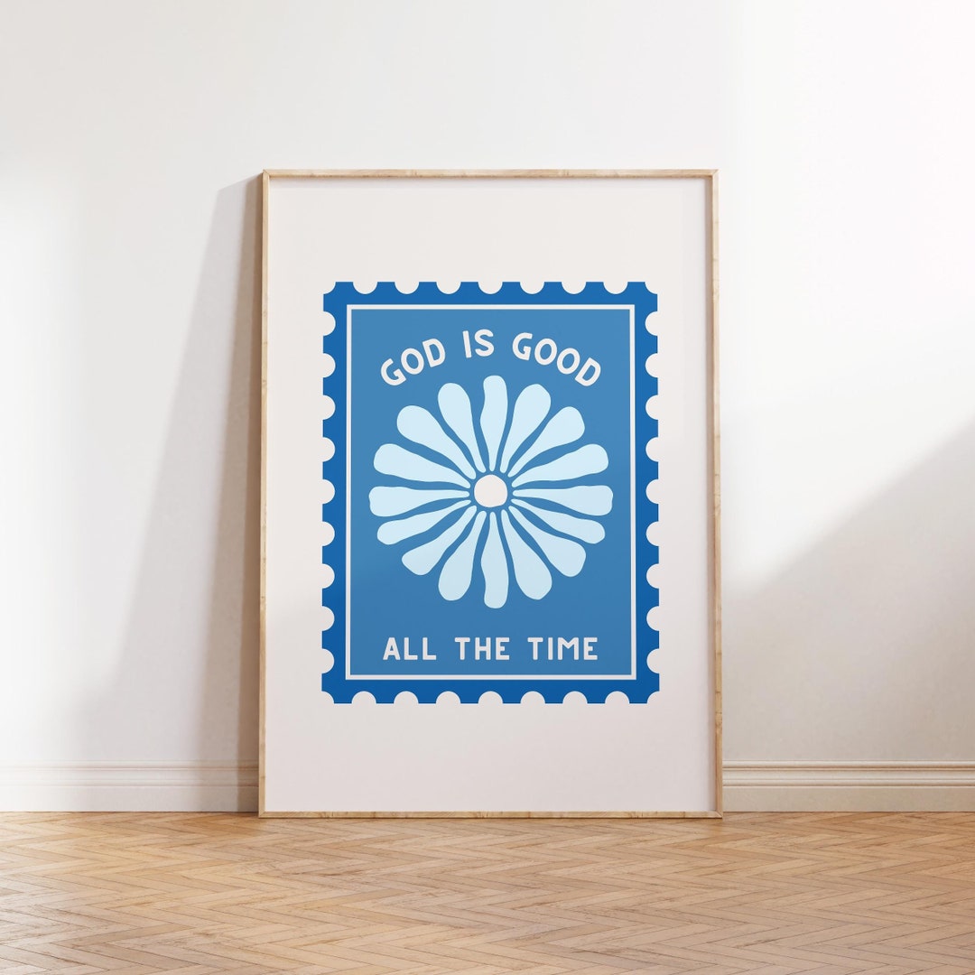God is Good Poster Christian Wall Art Bible Verse Wall Art Trendy ...