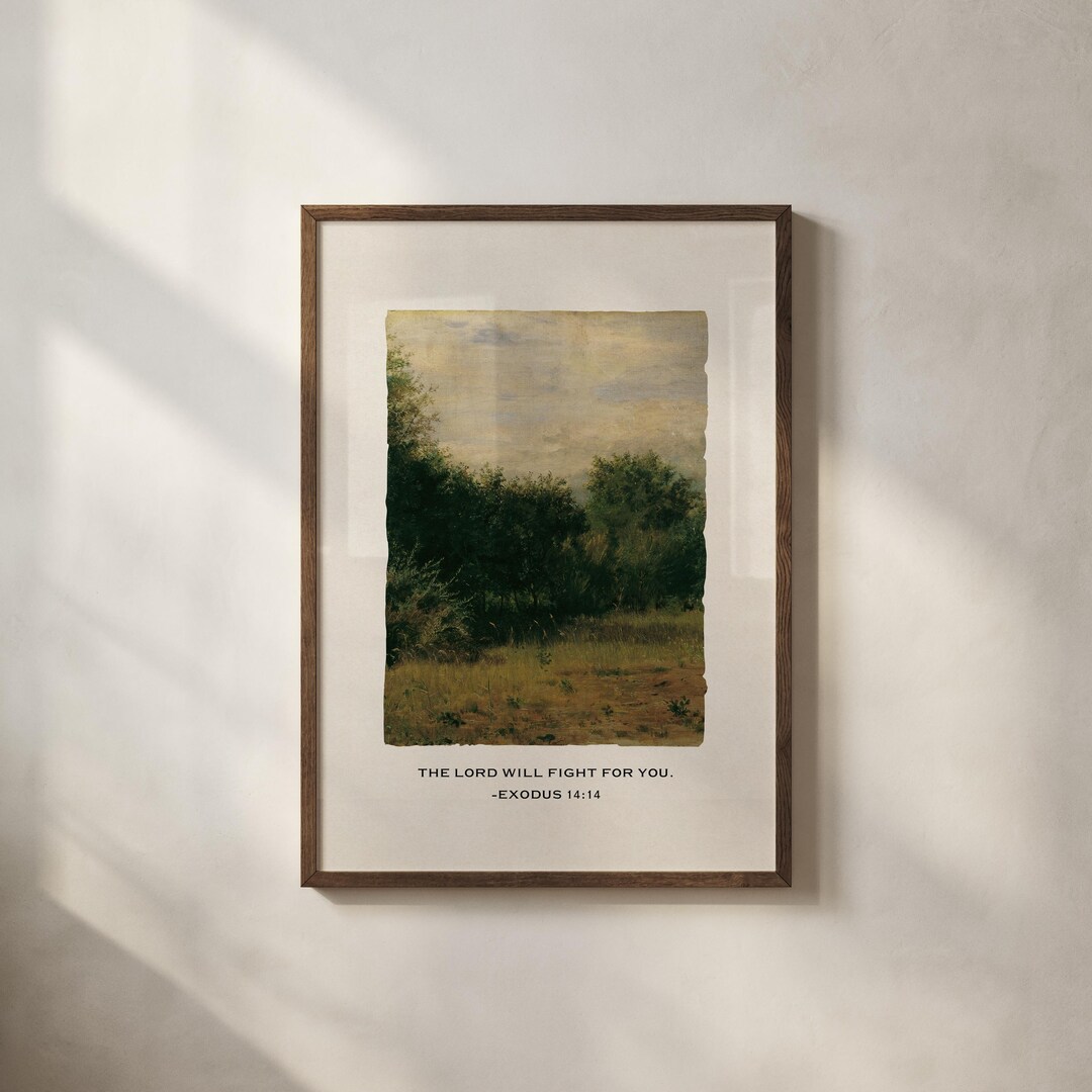 Exodus 14:14 - Be Still - Christian Wall Art Print (digital Download ...
