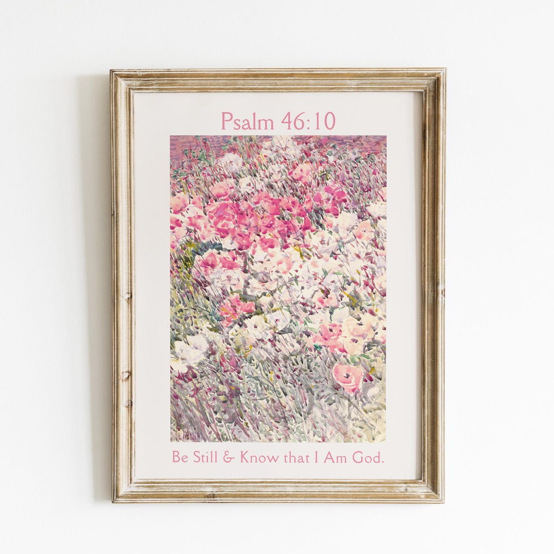 Psalm 46 Christian Wall Art Bible Verse Wall Art Prints Bible Verse ...