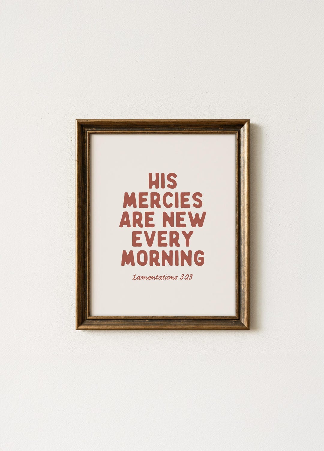 Christian Wall Art - His Mercies Are New Every Morning, Scripture ...