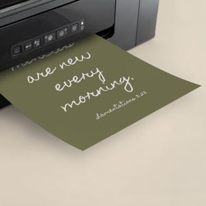 His Mercies Are New Every Morning Christian Prints Bible Verse Wall Art ...