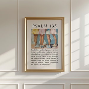 Psalm 133, Coastal Granddaughter Prints, Christian Wall Art, Beachy ...