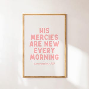 Christian Wall Art Bundle in Pink, Bible Verse Printable Posters, Cute ...