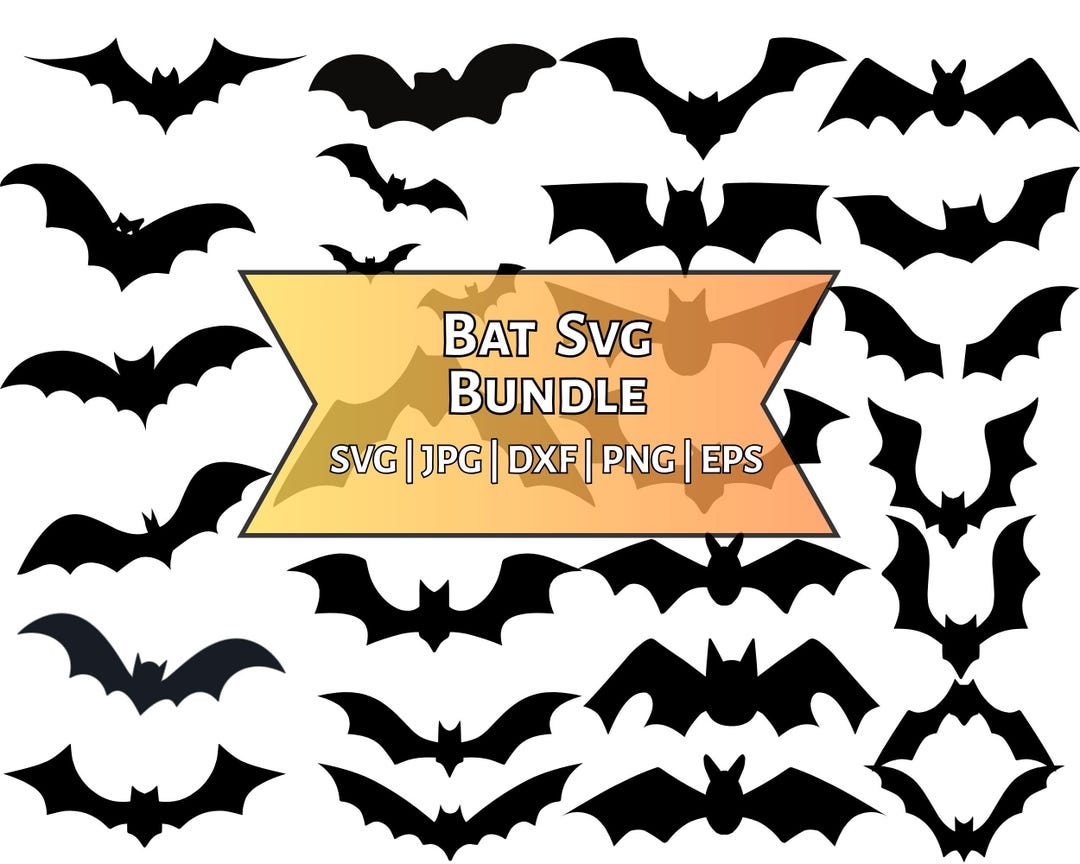 Halloween Fledermaus SVG Bundle: Cricut & Silhouette Schnitt Dateien ...