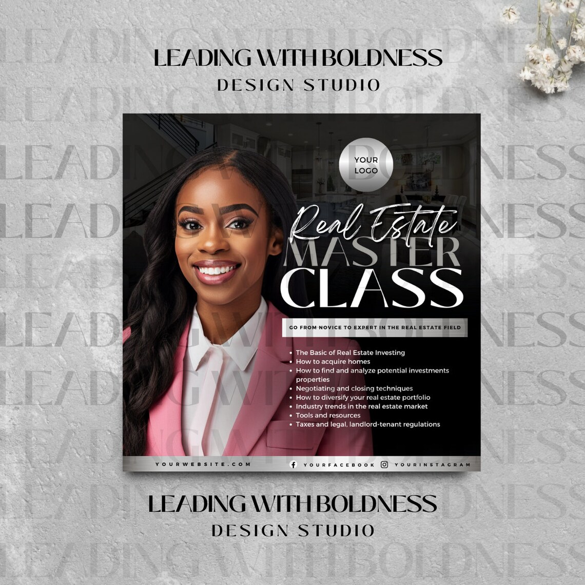 DIY Real Estate Masterclass Flyer Set | Airbnb | for Social Media ...