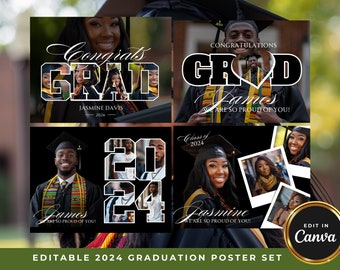 Graduation Template T-shirt DIY, Graduation Template Kit, Edit in Canva ...