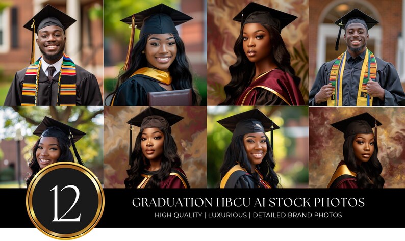 12 Authentic AI Stock Photos: Graduation Moments of HBCU Students ...