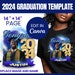 Graduation Template T-shirt DIY, Graduation Template Kit, Edit in Canva ...