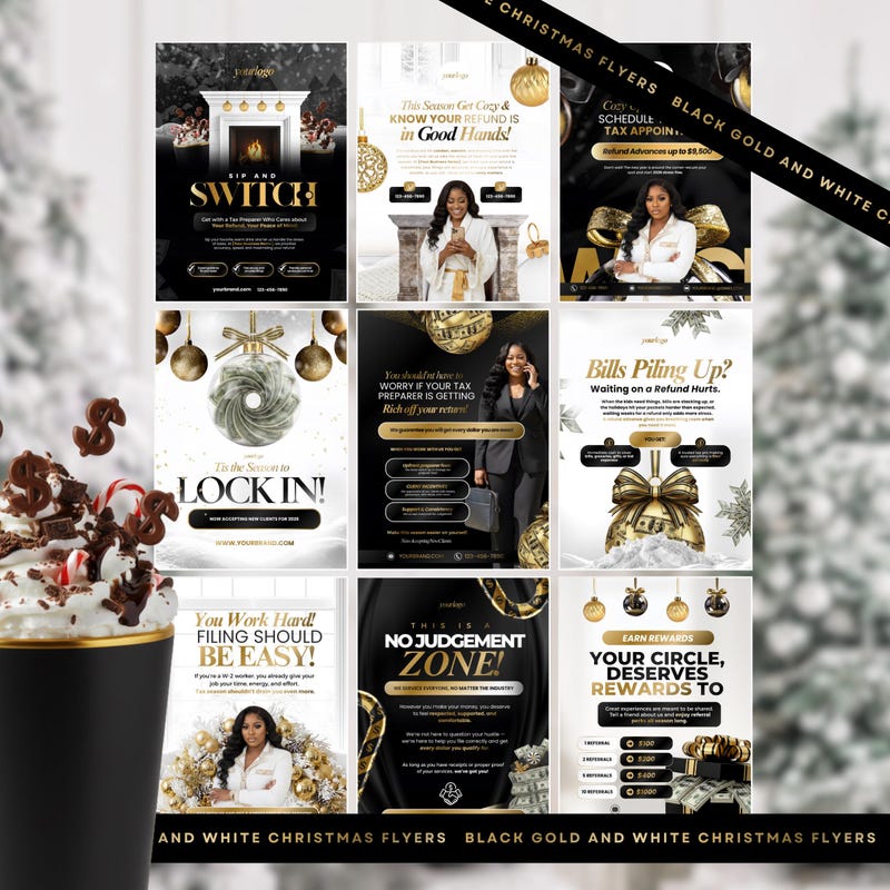 Tax Refund Black and Gold - Etsy