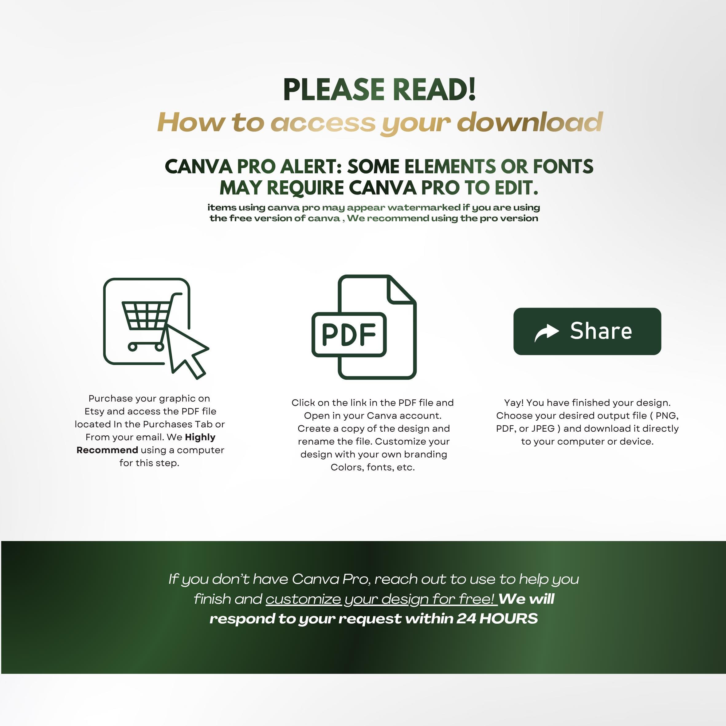 Christmas Tax Flyer Templates, Gold Bronze Design (canva Editable) - Etsy