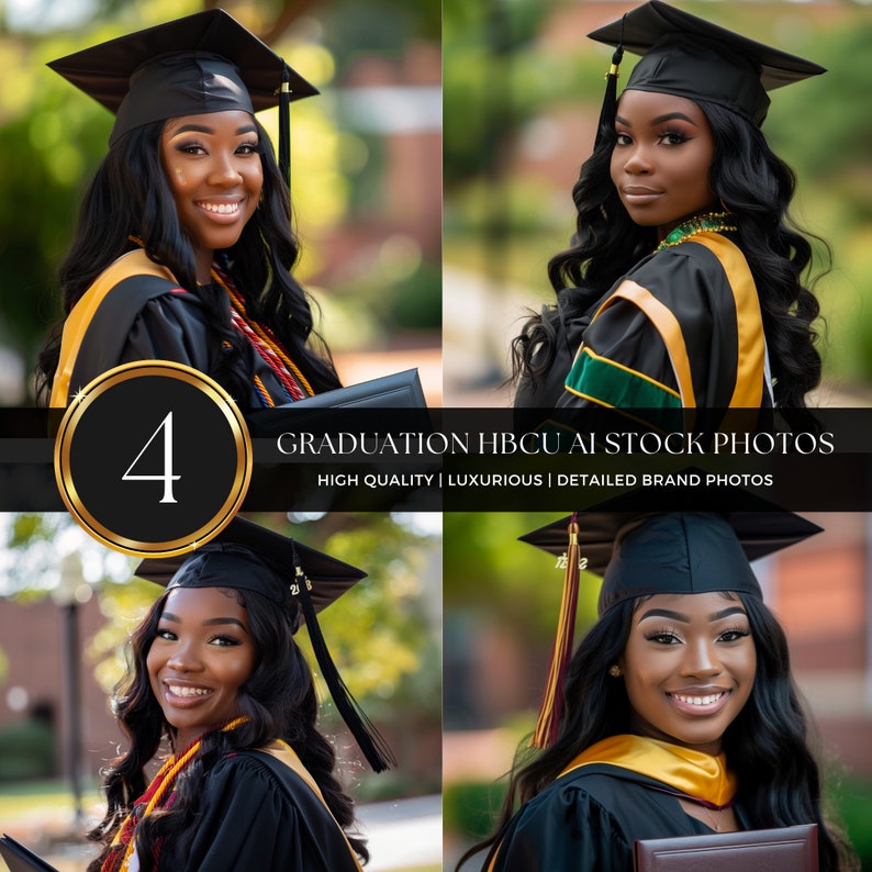 12 Authentic AI Stock Photos: Graduation Moments of HBCU Students ...