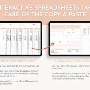 Bill Tracker Spreadsheet: Annual Budget, Excel & Google Sheets - Etsy