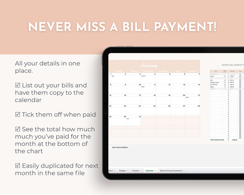 Express Monthly Budget Spreadsheet, Google Sheets Easy Budget Template ...